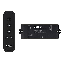 YPHIX LED-Dimmer 12 V-24 V, 6 A, inkl. RF-Fernbedienung | LEDdirect